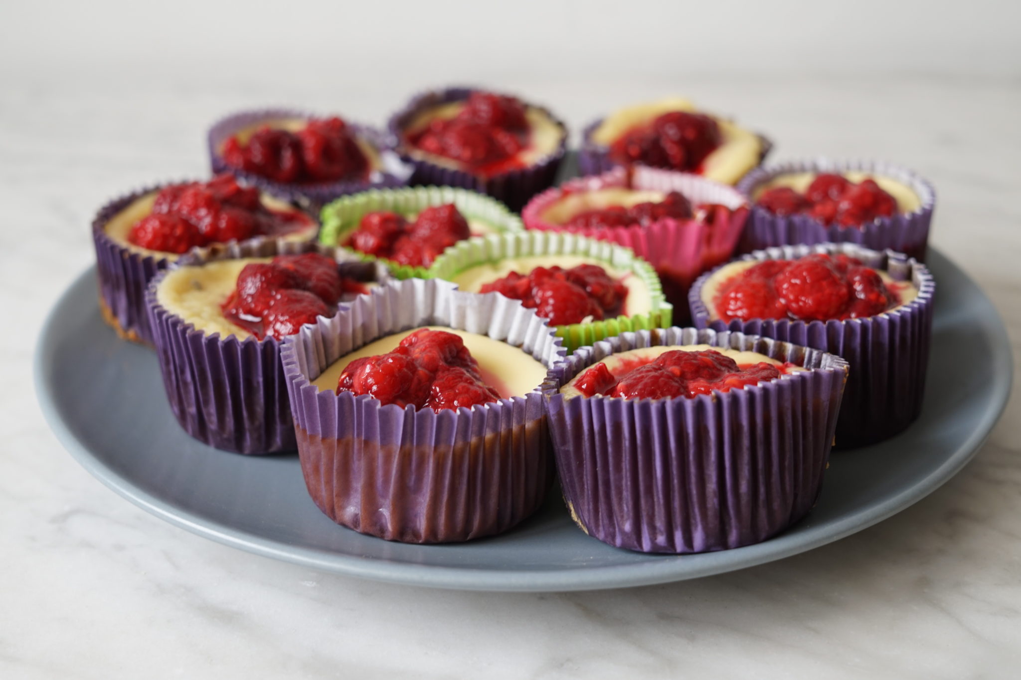 Bite-Sized Cheesecakes with Fresh Berries - Weavers Orchard