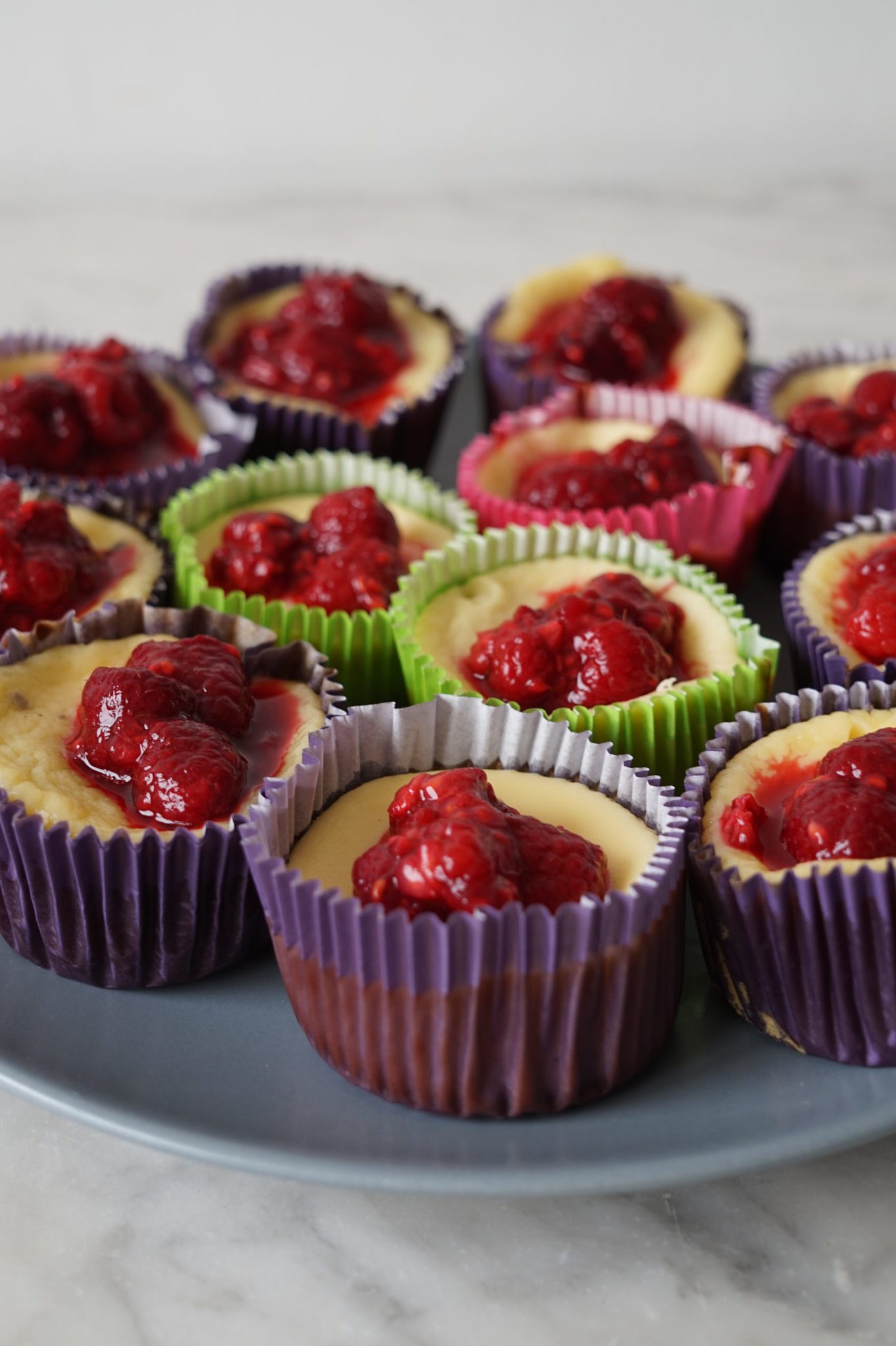 Bite-Sized Cheesecakes with Fresh Berries - Weavers Orchard