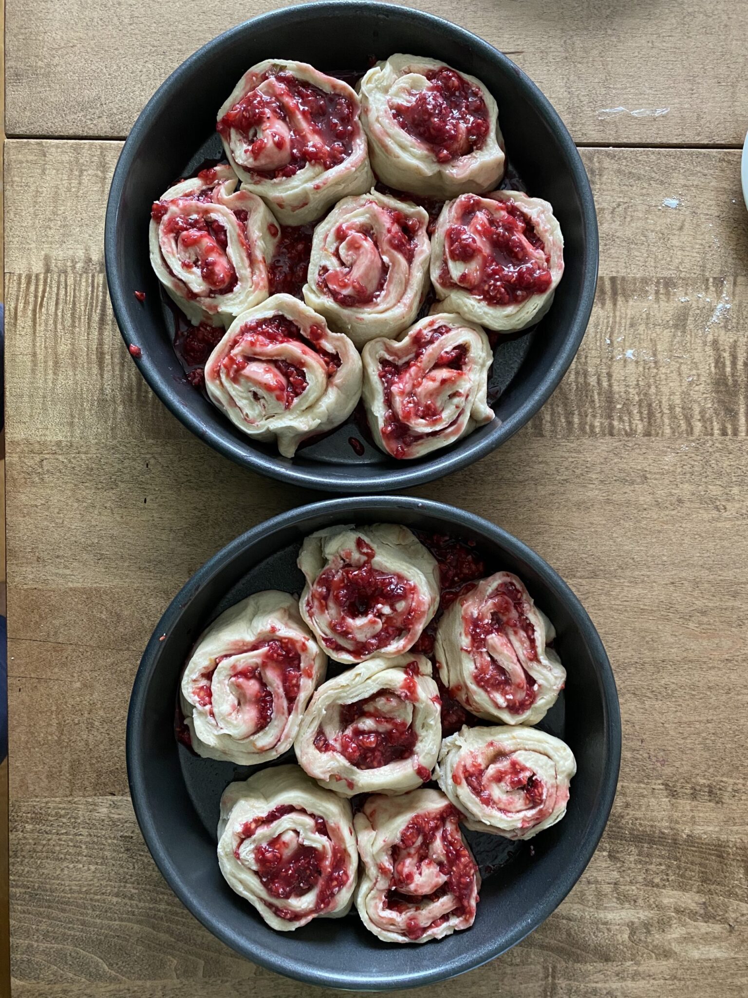 Raspberry Sweet Rolls - Weavers Orchard