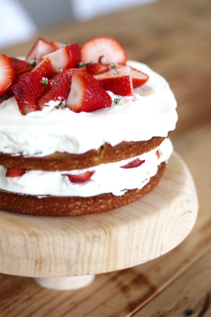 Strawberry and Cream Layer Cake - Weavers Orchard