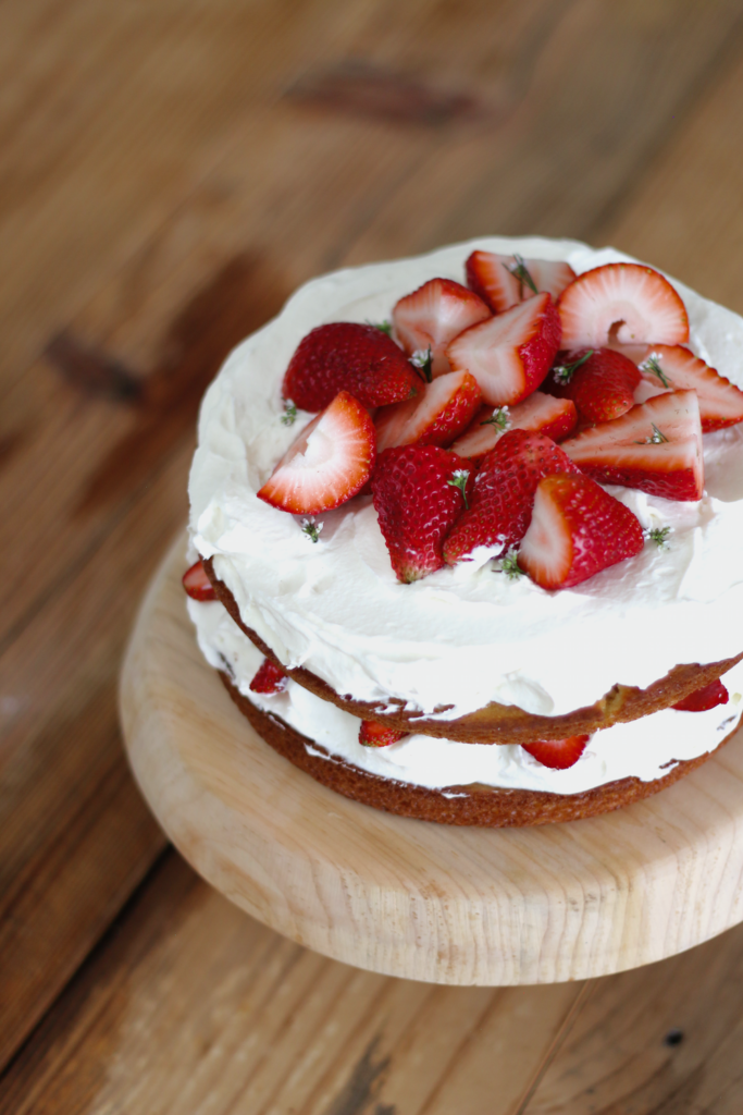 Strawberry and Cream Layer Cake - Weavers Orchard