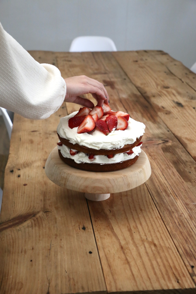 Strawberry and Cream Layer Cake - Weavers Orchard