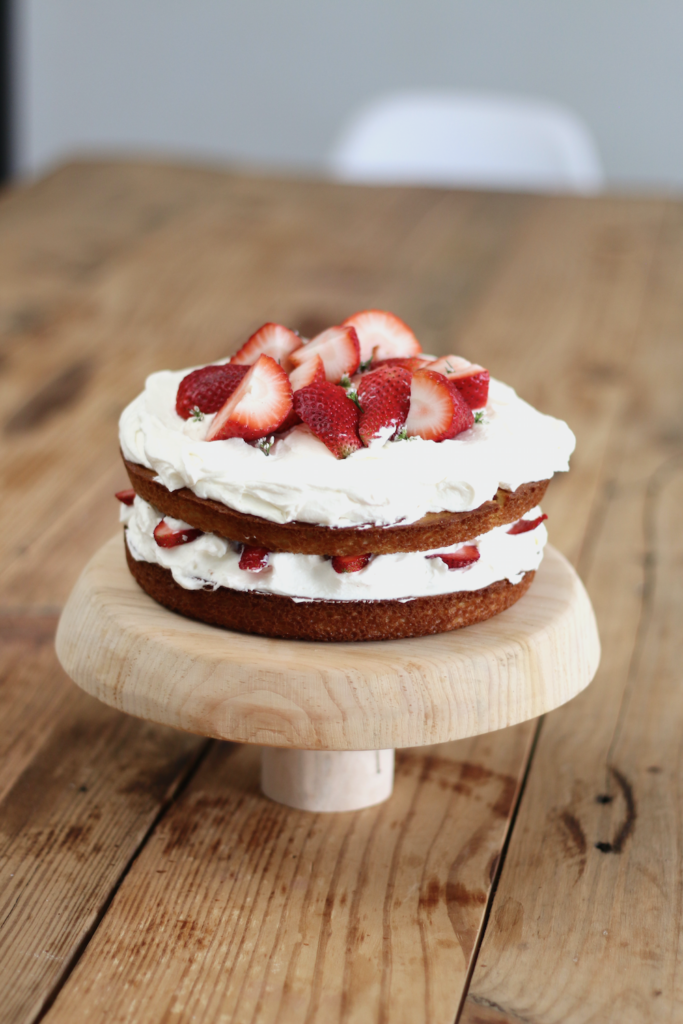 Strawberry and Cream Layer Cake - Weavers Orchard