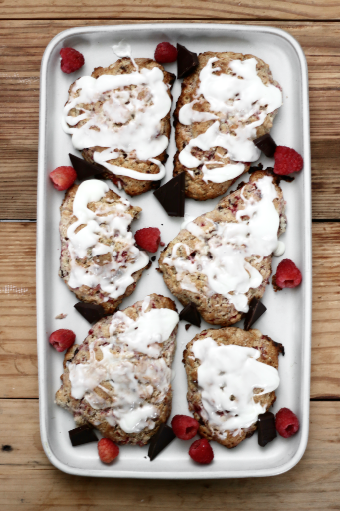 Honey Raspberry Chocolate Scones - Weavers Orchard